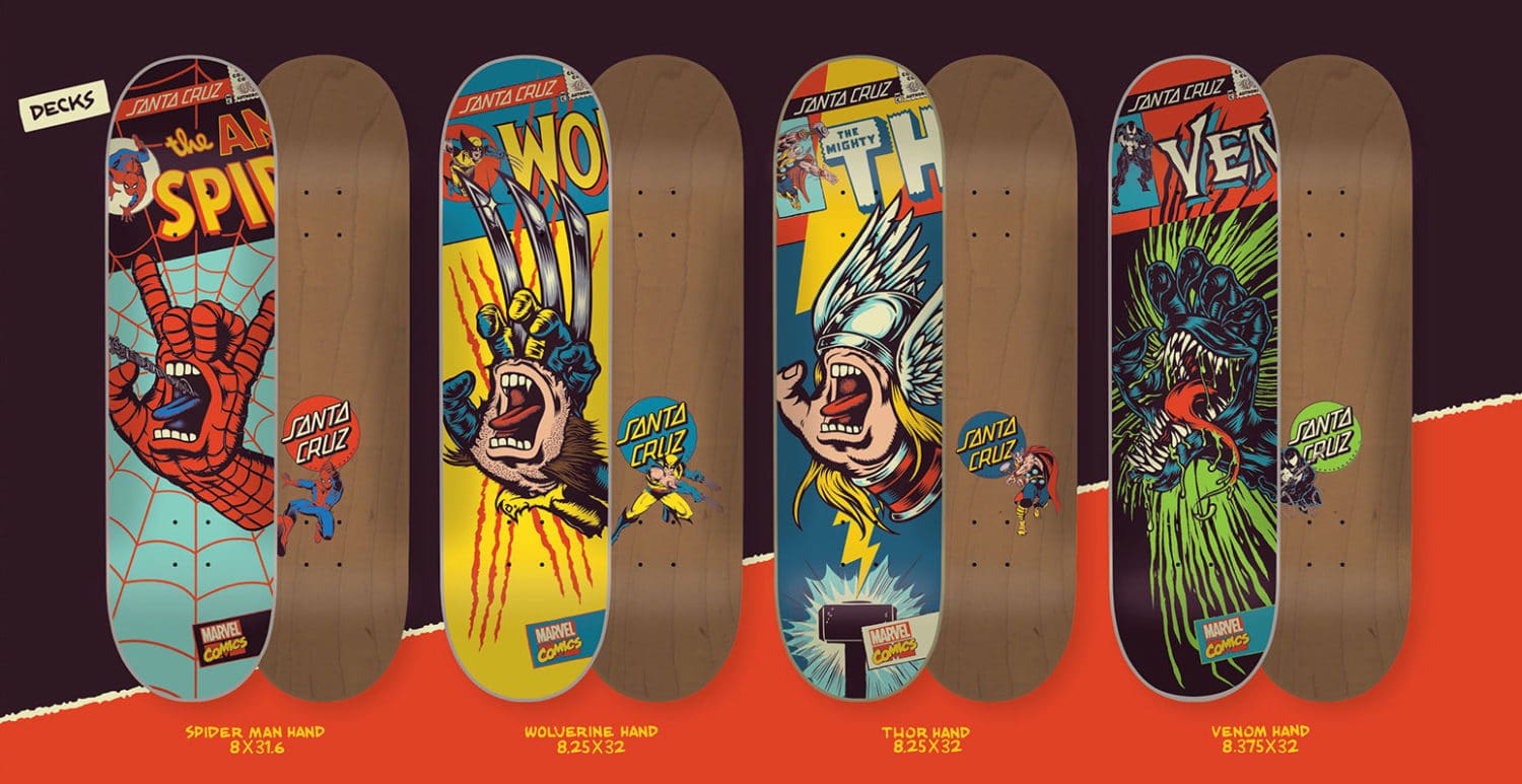 Santa Cruz Marvel Skateboards